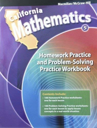 Amazon.com: California Mathematics 5th Grade Homework Practice and ...