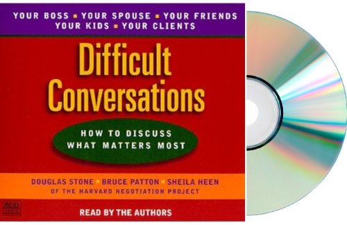 Difficult Conversations Audiobook:DIFFICULT CONVERSATION Audio CD [Abridged, Audiobook] How to ...
