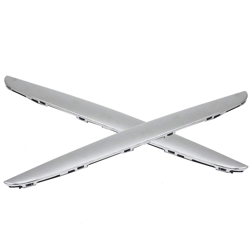 Amazon.com: labwork 2 Pieces Front Hood Chrome Cover Trim Above Grille ...