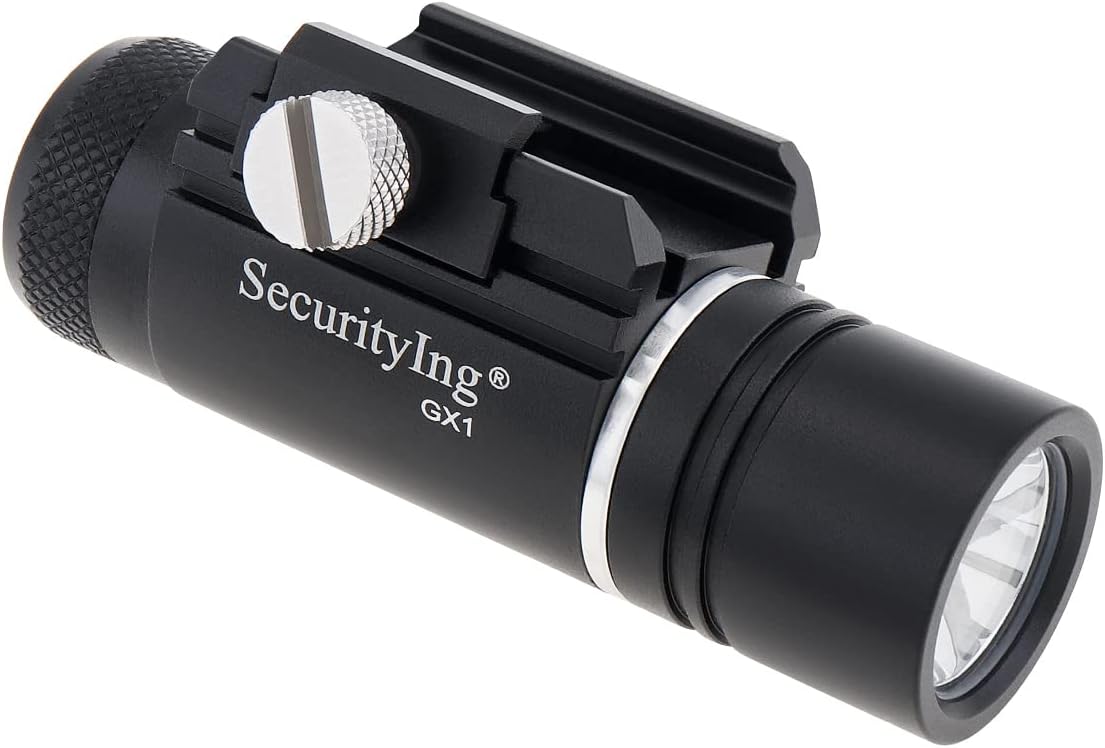 Securitying 320LM Rail Mounted Compact Pistol Light, Waterproof Mini ...