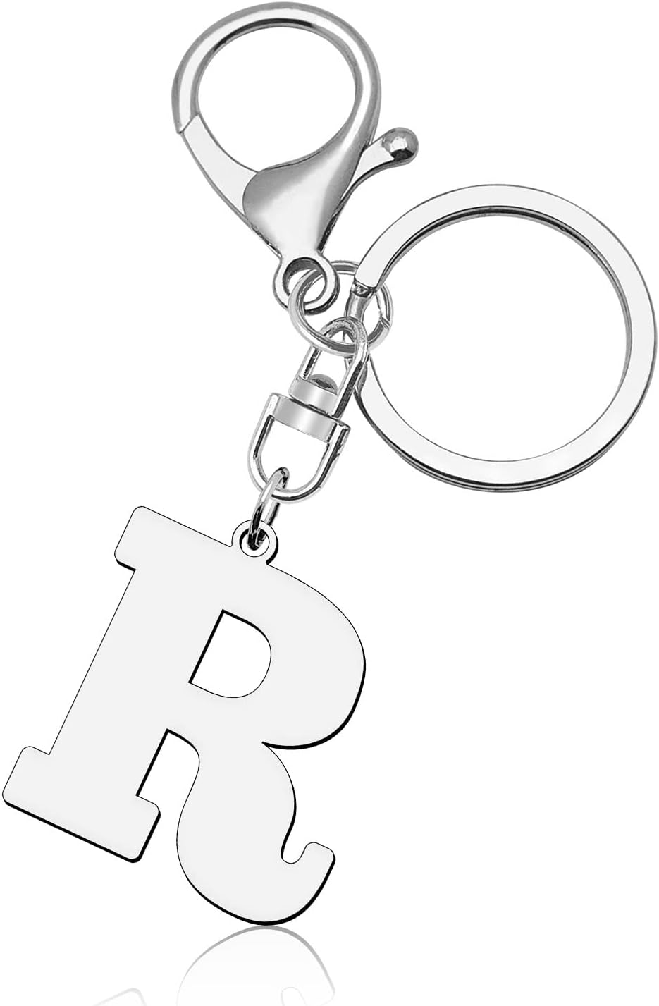 Amazon.com: YaeYur Alphabet Letter Keychain Metal Alphabet Initial Key ...