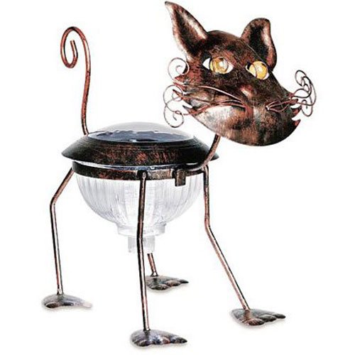 SMART SOLAR 3566WRM1 Metal Solar Cat Light : Amazon.in: Garden & Outdoors