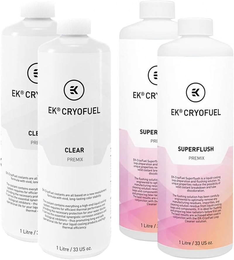 Clear 2L Premix Coolant with Superflush Combo - EKWB Nepal | Ubuy