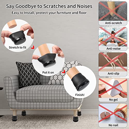 Snapklik.com : 8 PCS Extra Large Chair Leg Sliders For Carpet, Chair ...