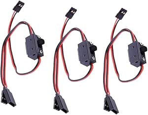 Amazon.com: LinsyRC 3pcs JR Style 3-Way Power On and Off Switches RC ...