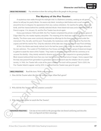 Snapklik.com : Daily Reading Comprehension, Grade 8 Student Edition ...