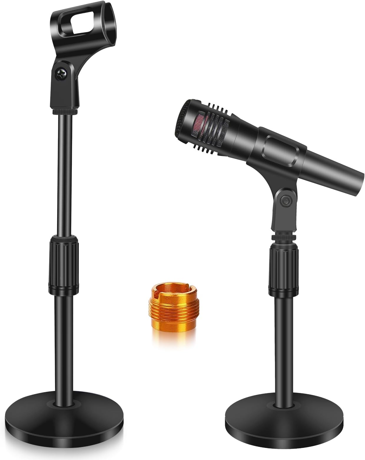 Amazon.com: Desktop Microphone Stand, Adjustable Table Mic Stand With ...