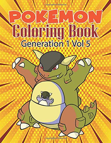 Pokemon Coloring Book Generation 1 Vol 5: Pokemon Activity Book For ...