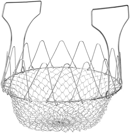 DOITOOL Stainless Steel Deep Fry Basket Round Wire Mesh French Chip ...