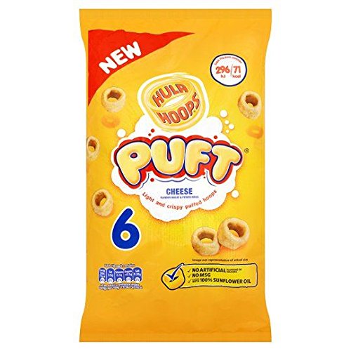 Amazon.com: Hula Hoops Puft Cheese 6 x 15g Bags - British