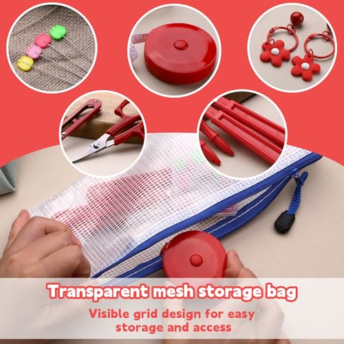 32 Pcs Sewing Seam Ripper Kit, Red Seam Ripper Set, Thread Remover Kit ...