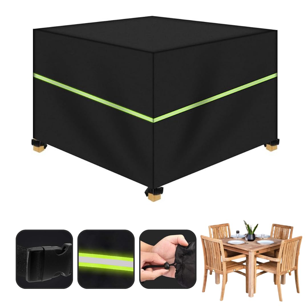 Garden Furniture Waterproof Patio Square Cube Table Cover with ...