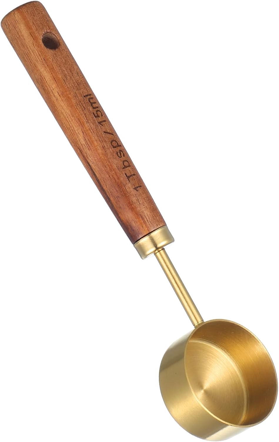 Amazon.com: Tyqour Stainless Steel & Wood 1 Teaspoon Scoop Coffee ...