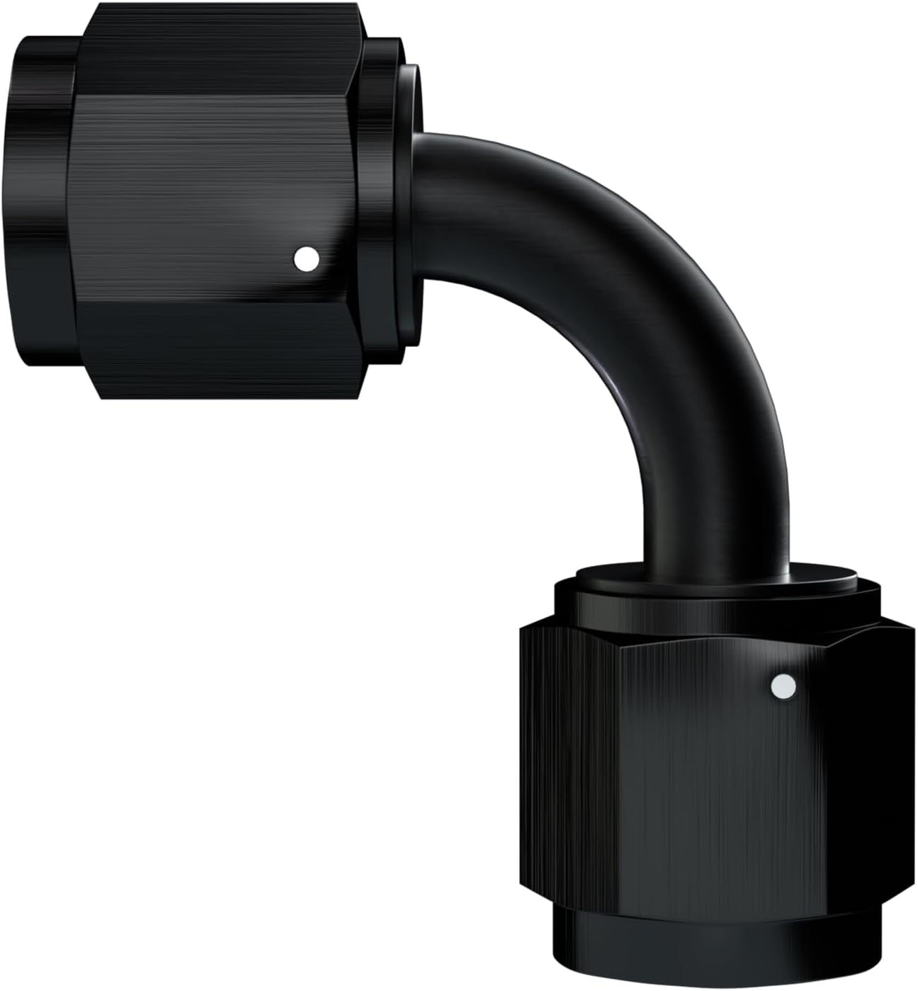 Amazon.com: APIELE 4AN Female to 4AN Female Black Aluminum 90 Degree ...