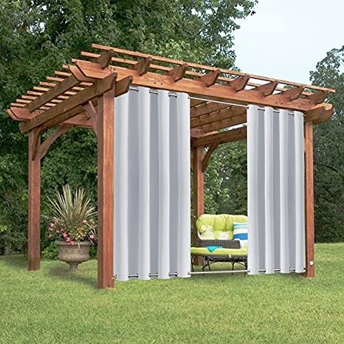 NICEME Outdoor Vorhang mit Ösen Wetterfest, 1 Stück Blickdicht ...