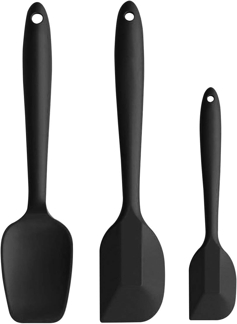 6 PC Set Wooden Spoons & SPATULAS 2 X 12" & 2 X 10" Spoons & 2 x 12 ...
