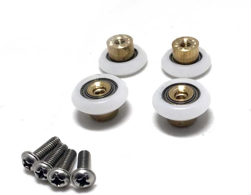 Amazon.com: 4 Sets Shower Door Rollers Runners Wheels Replacement Part ...