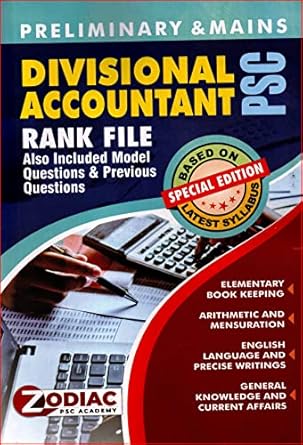 ( Zodiac ) PSC Divisional Accountant Rank File - Preliminary & Mains ...