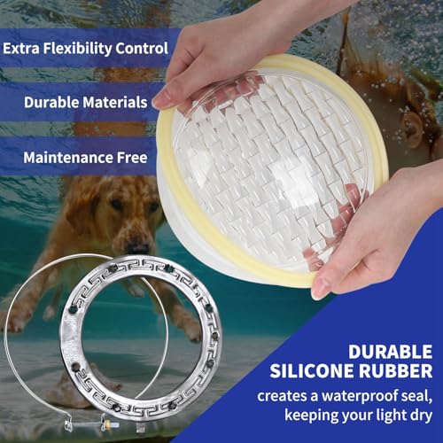 Pool Light Ring Replacement Set of 4, Pool Light Gasket, Stainless ...