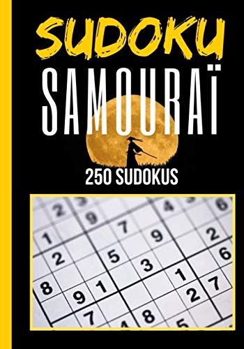 Sudoku samouraï: Sudoku book with 250 puzzles - difficult level - keep ...