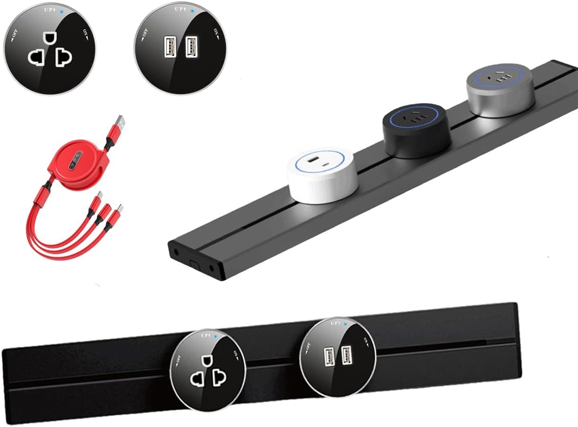 Amazon.com: Wall Mount Power Strip with Removable Outlet Adapter,Power ...