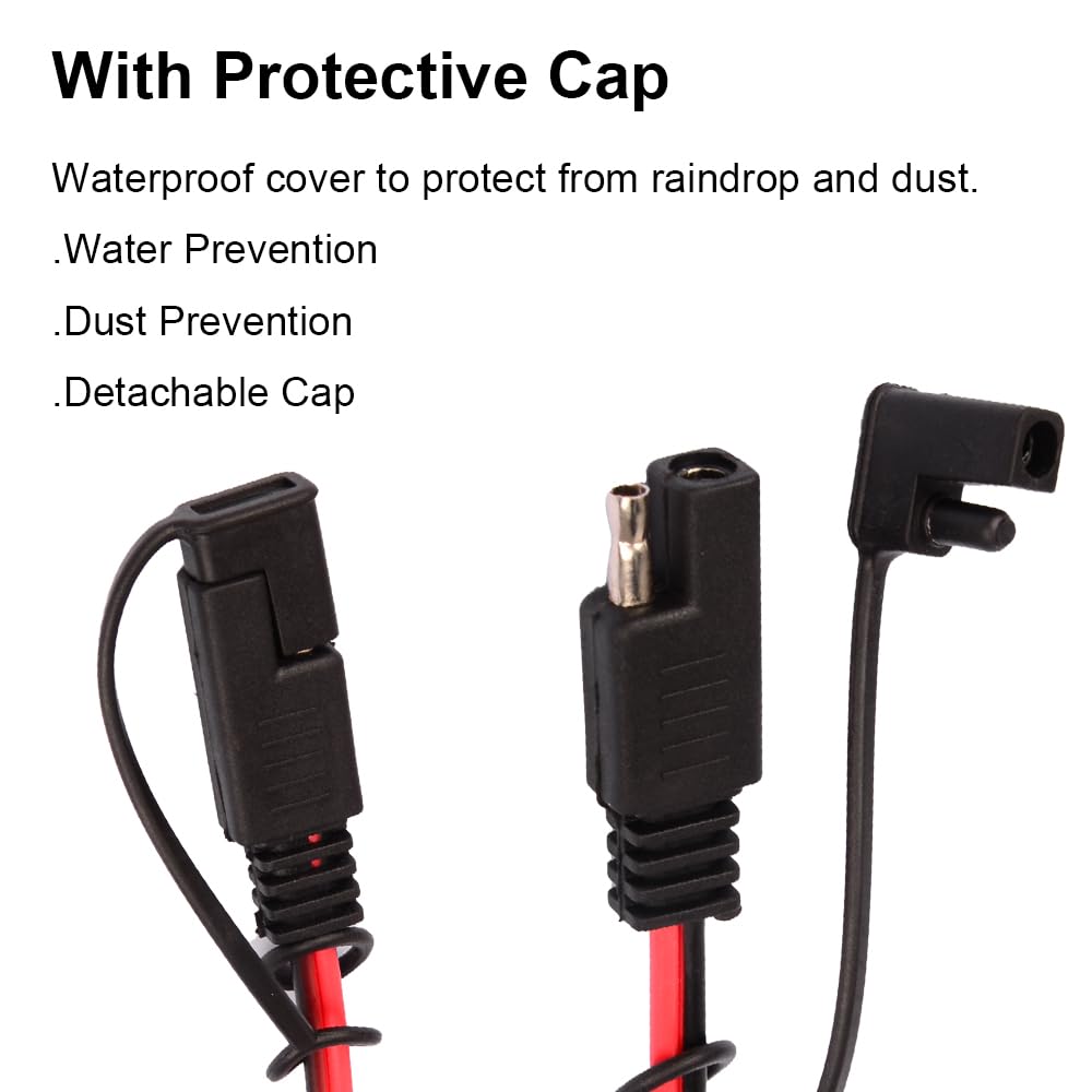 Snapklik.com : 16 AWG SAE Connector Extension Cable SAE Quick Connector ...