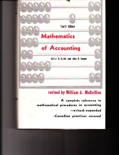 Buy Mathematics of Accounting Book Online at Low Prices in India ...