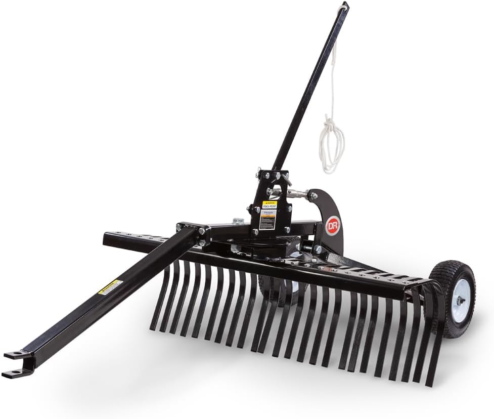 Amazon.com : DR ATV Landscape Rake - Pull Behind Rake for Finish ...