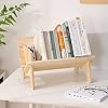 Amazon.com: KUAIYU Wood Bookcase, Tilted Bookcase,Desktop Bookshelf ...
