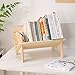 Amazon.com: KUAIYU Wood Bookcase, Tilted Bookcase,Desktop Bookshelf ...