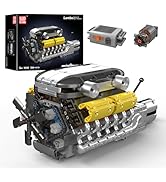 Amazon.com: Mould King 10088 V8 Engine Model Kit - 535 Pcs to Build ...