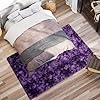 Amazon.com: Softlife Dark Purple Area Rug for Bedroom, Fluffy Shag ...