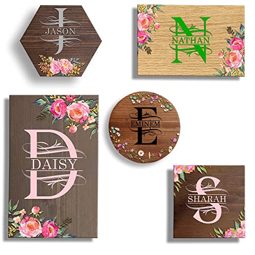 Amazon.com: Personalized Last Name Wooden Pallet Signs, Custom Wooden ...