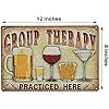 Group Therapy Practiced Here Retro Vintage Tin Sign 12" X 8" Inches, a ...