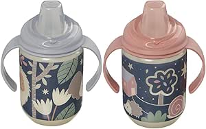 Vital Baby Hydrate Easy Sipper Cup for Toddlers 6m+ 350ml 2pk, Glow-in-The-Dark, Non-Spill, BPA ...