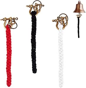 DELORIGIN 3Colors Rope Bell Pull, Cotton Bell Pendant Decoration with ...