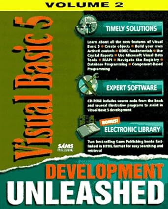 Visual Basic 5 Development Unleashed: 9780672310720: Computer Science ...