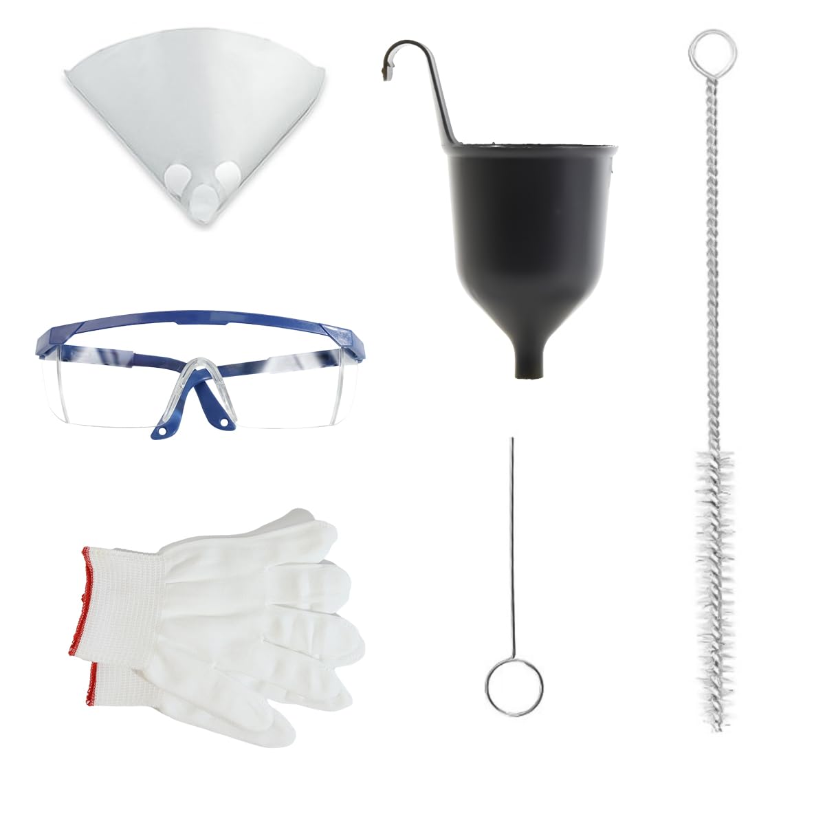 Serplex® Electric Spray Gun Cleaning Tools Kit with Protective Goggles ...
