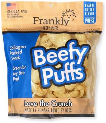 Amazon.com: Frankly Pet Original Beefy Puffs - Peanut Butter Flavored ...