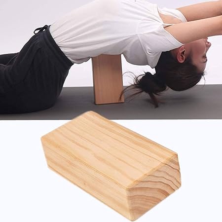The Yogis™ Wooden Yoga Block, Eco-Friendly Pure Wood Yoga Block Brick ...