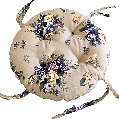 Amazon.com: NVEOP Round Bar Stool Cushion with 4 Ties 12 inch ...