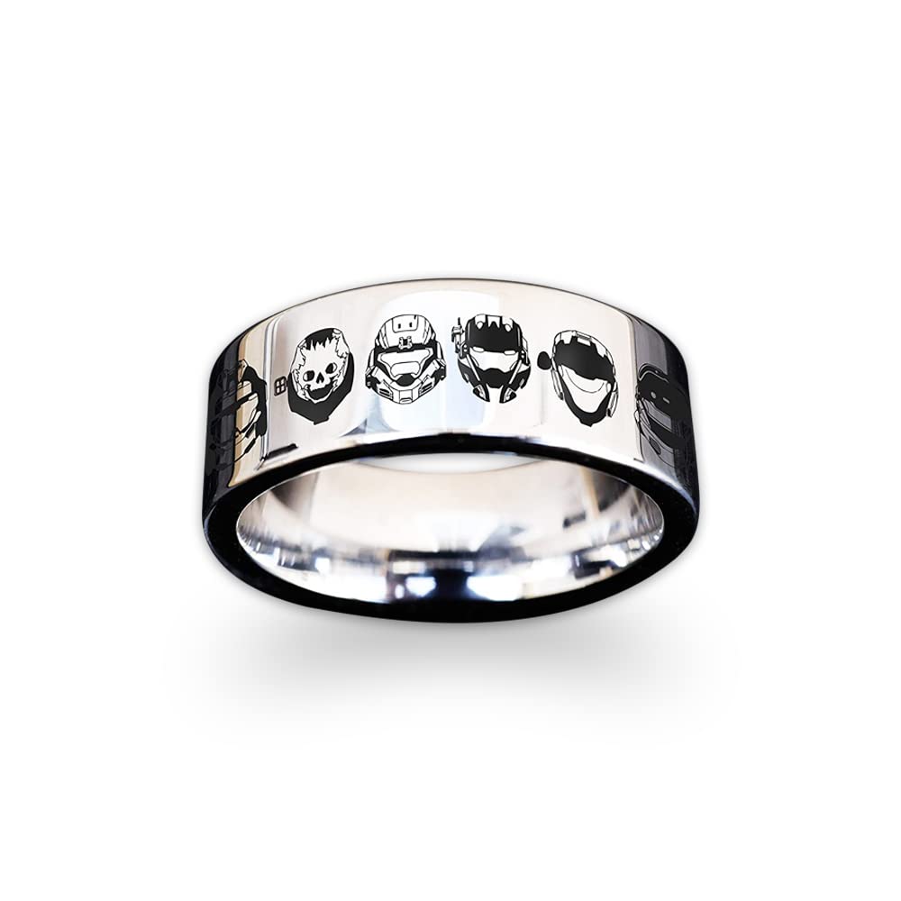 Amazon.com: Halo Reach Ring, Halo Master Chief Wedding Band, Halo Noble ...