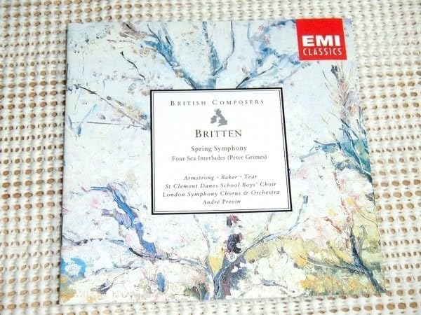 Amazon.co.jp: 廃盤 蘭プレス独盤 ブリテン 春の交響曲 4つの海の間奏曲 プレヴィン ベイカー アームストロング ロンドン響 ...
