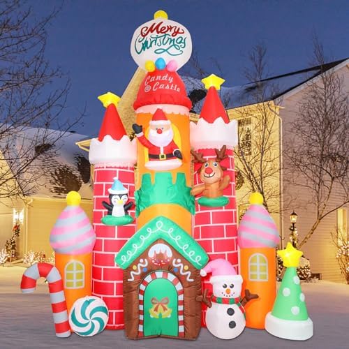 Amazon.com: 10 Ft Tall Christmas Inflatables Outdoor Decoration, Huge ...