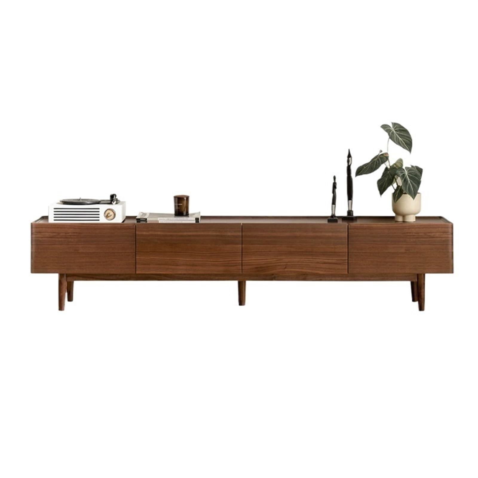 Amazon.com: Entertainment Center Black Walnut Log TV Stand All Solid ...