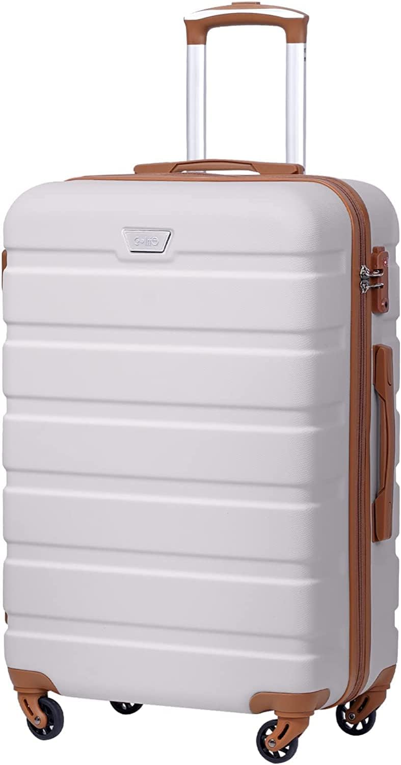 COOLIFE Suitcase Trolley Carry On Hand Cabin Luggage Hard Shell Travel ...