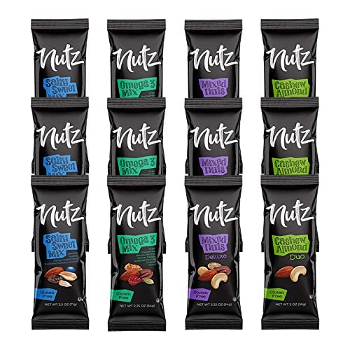 Amazon.com : NUTZ Nuts and Dried Fruit Snack Packs, 12 Pack – Healthy ...
