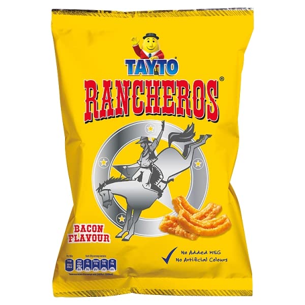 Amazon.com : KP Rancheros 24 x 20g packs Bacon Flavour Snacks from ...