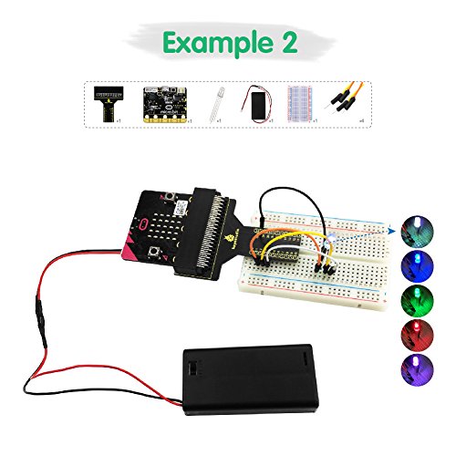 Snapklik.com : KEYESTUDIO Microbit Basic Starter Kit For BBC Micro:bit V2 Accessories STEM Kit ...