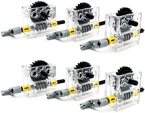 Amazon.com: 6 Set of Technic Trans-Clear GEARBOX ASSEMBLY Kits ...